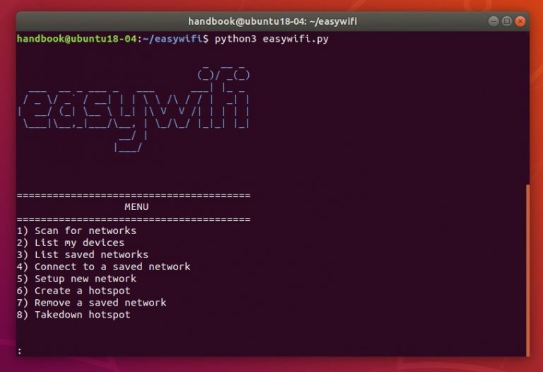 Easywifi Command Line Tool To Scan Connect Wifi Networks