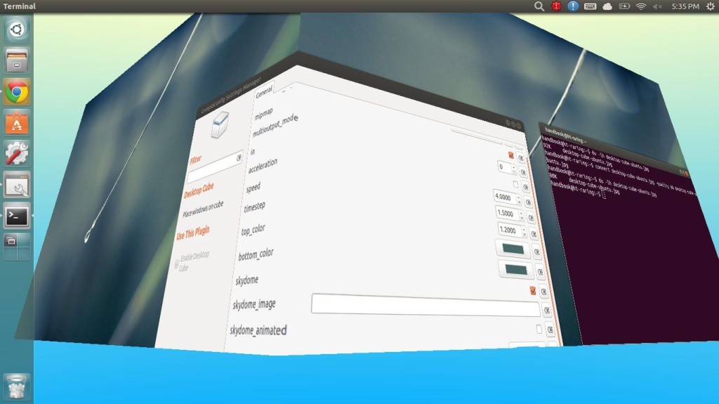 How to Properly Enable 3D Desktop Cube in Ubuntu 13.04 | UbuntuHandbook