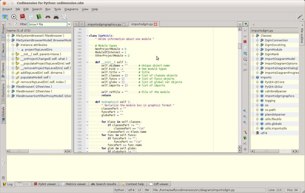 Install Codimension Open Source Python Ide Via Ppa In Ubuntu Ubuntuhandbook