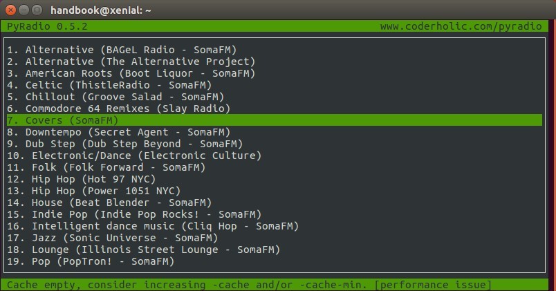 PyRadio – Command Line Internet Radio Player for Ubuntu | UbuntuHandbook
