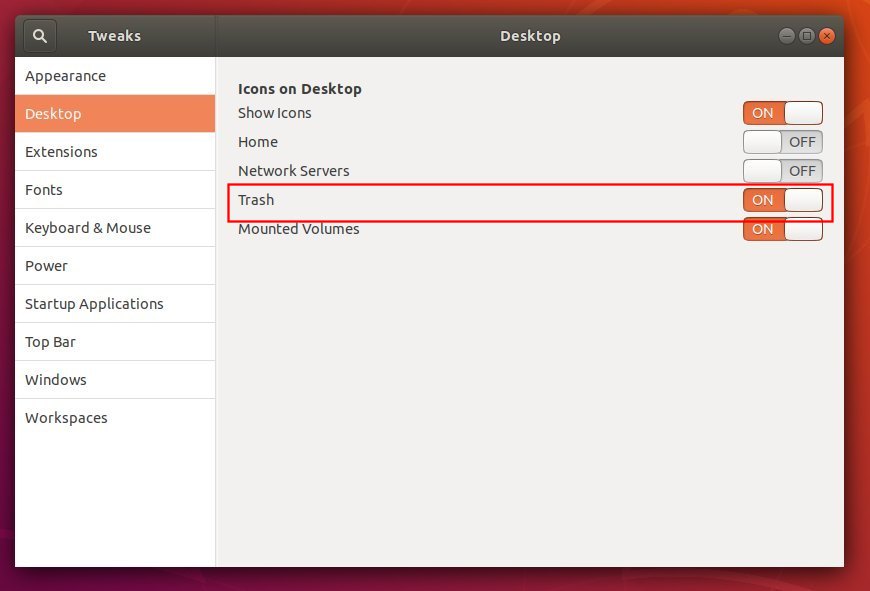 [quick Tip] Remove Trash Icon From Ubuntu 18 04 Gnome Desktop