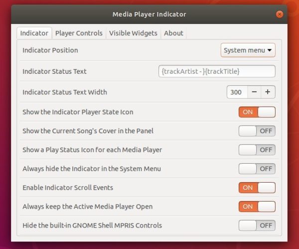 Enable Media Player Controls in System Tray Menu in Ubuntu 18.04 | UbuntuHandbook