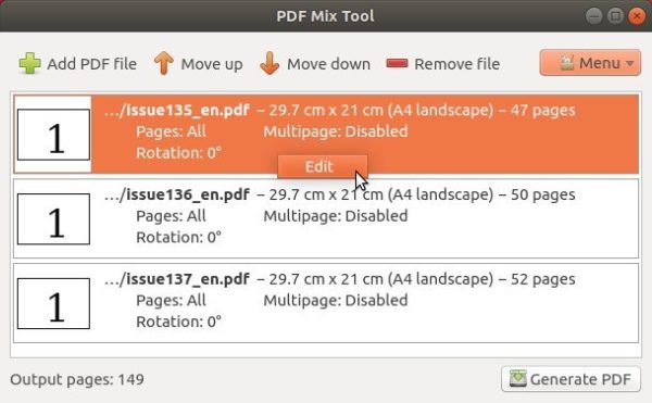 Split, Merge, and Mix PDF files in Ubuntu via PDF Mix Tool | UbuntuHandbook