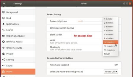 How to Set Custom Blank Screen / Lock Screen Time in Ubuntu 18.04 ...