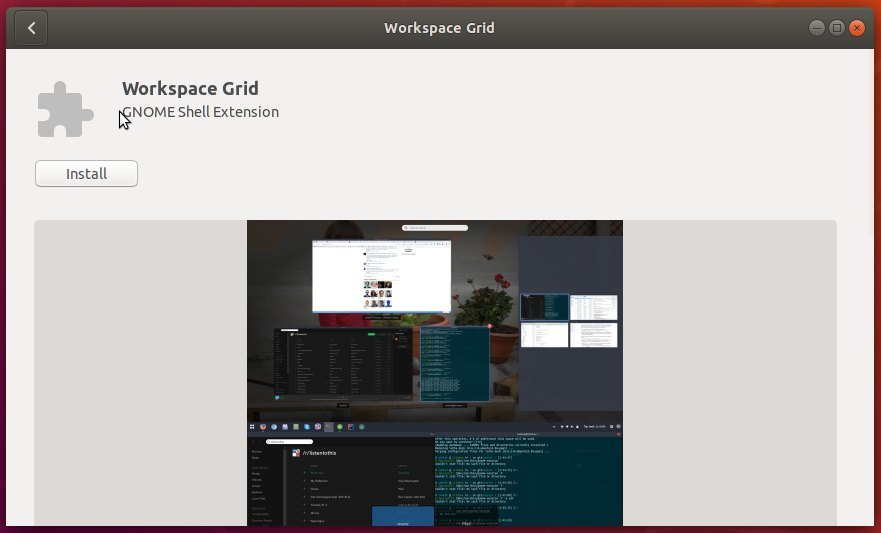 How To Get ‘2×2 Grid Workspaces In Ubuntu 1804 Ubuntuhandbook