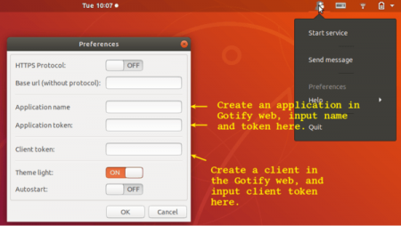 Gotify-Indicator: Send & Receive Messages in Ubuntu Desktop | UbuntuHandbook