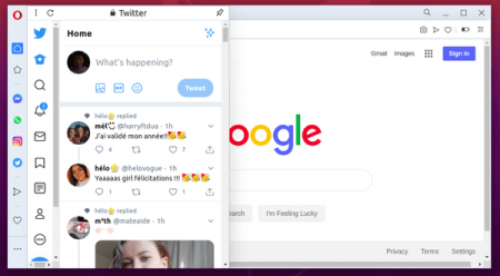 Opera Web Browser 69 Released with Twitter Integration | UbuntuHandbook