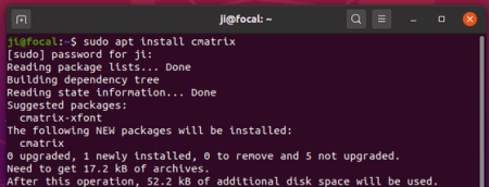 How to Simulate “The Matrix” Screen Display in Ubuntu 20.04 ...