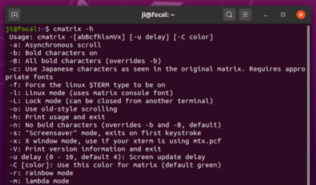 How to Simulate “The Matrix” Screen Display in Ubuntu 20.04 ...