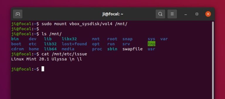How to Mount VirtualBox Disk Image (VDI) to Access VM File-System in ...