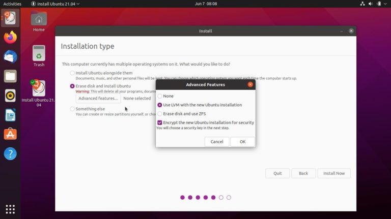 How To Encrypt Full System Disk While Installing Ubuntu 2004 2104 8603