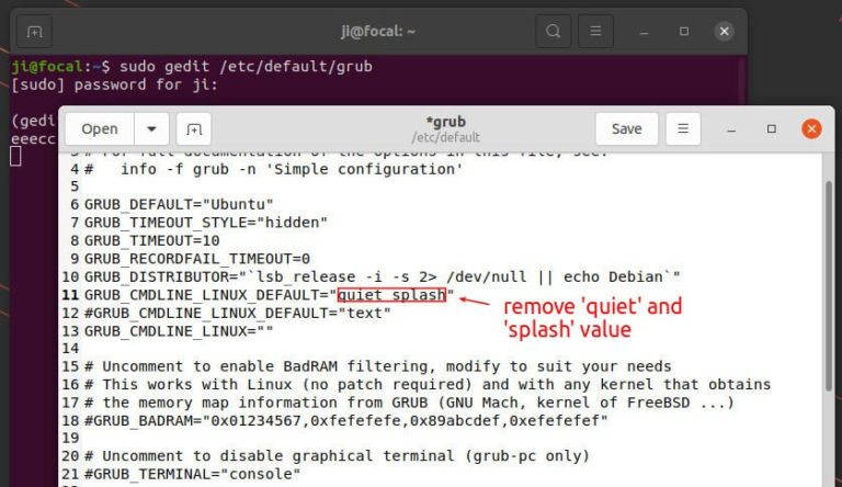 Disable Startup Animation & Show Boot Message in Ubuntu 24.04/22.04 ...